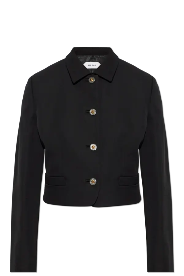 Versace Wool Blazer - Black