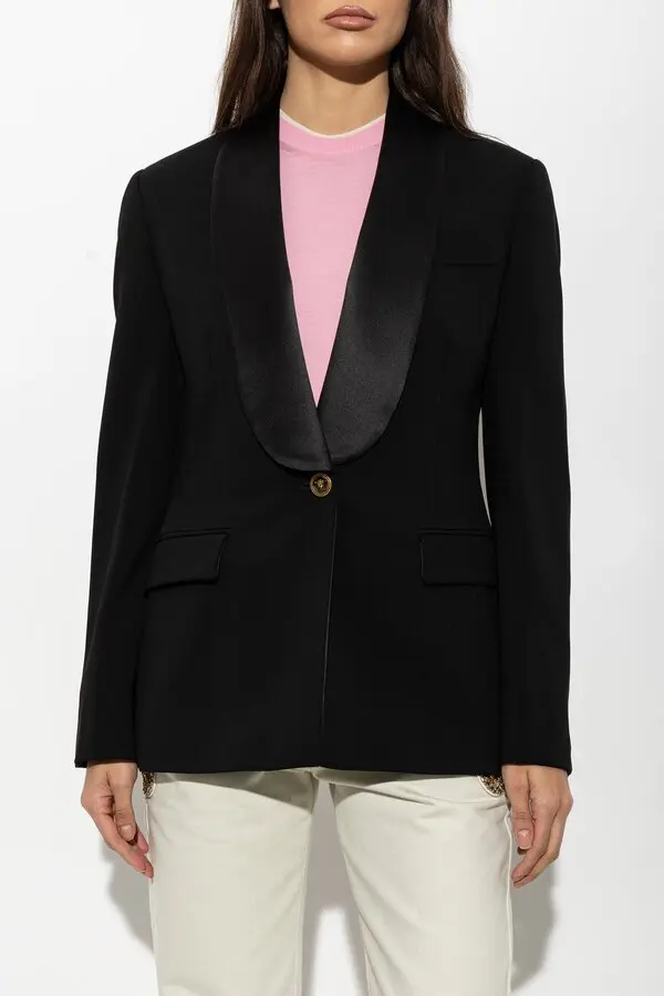 Versace Cropped Wool Blazer