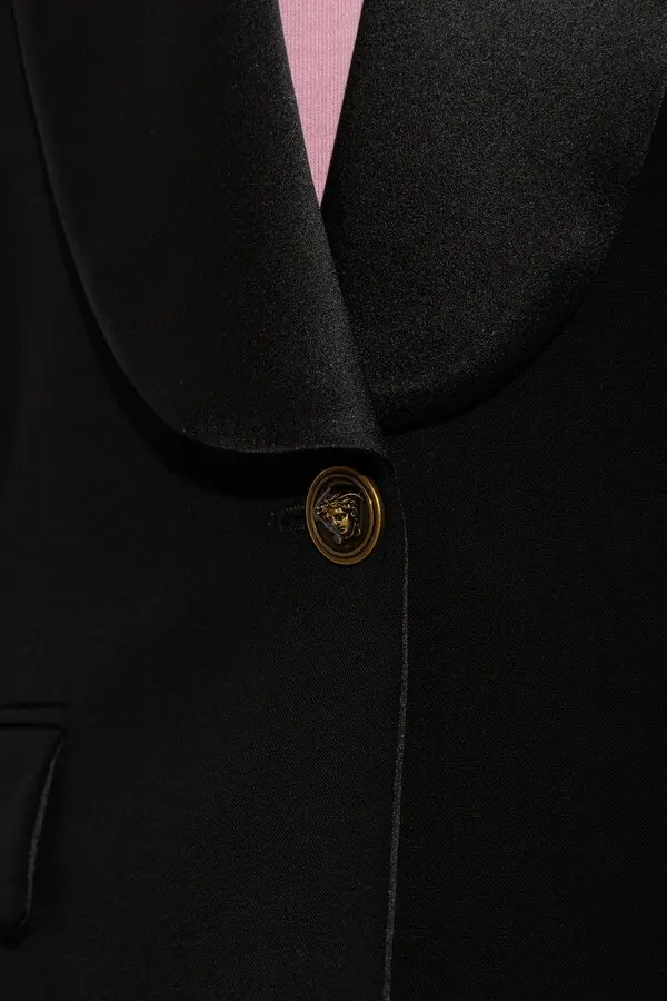 Versace Cropped Wool Blazer