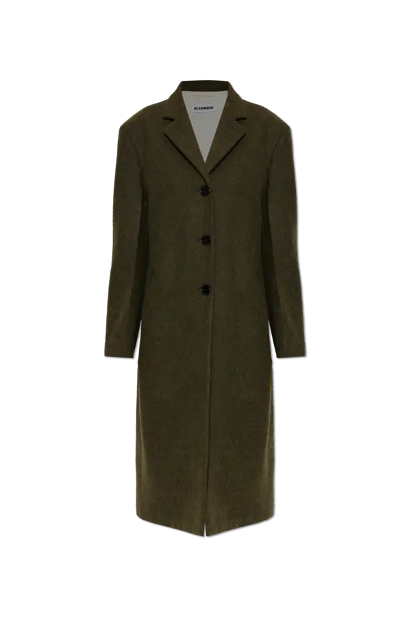 JIL SANDER Wool Coat - Green