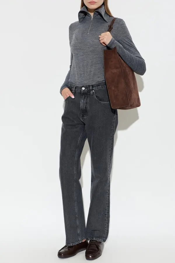 JIL SANDER Top With A Stand-up Collar