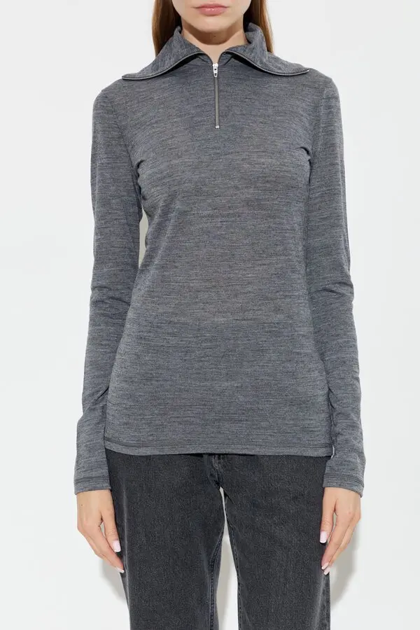 JIL SANDER Top With A Stand-up Collar