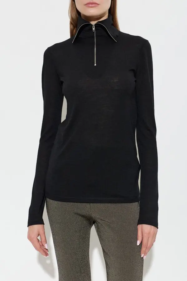 JIL SANDER Top With A Stand-up Collar