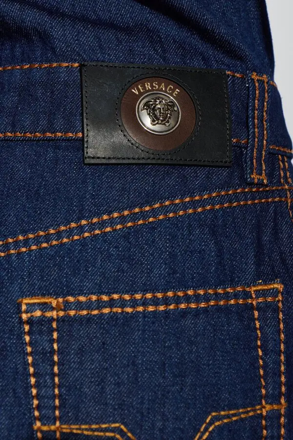 Versace Sleeveless Denim Dress