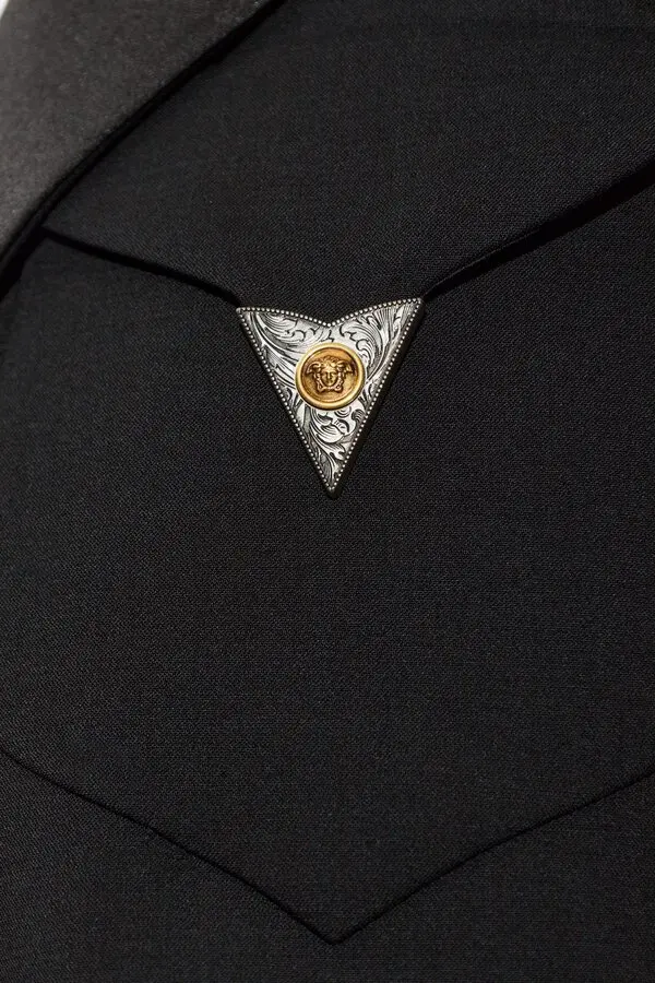 Versace Short Jacket With Appliqués