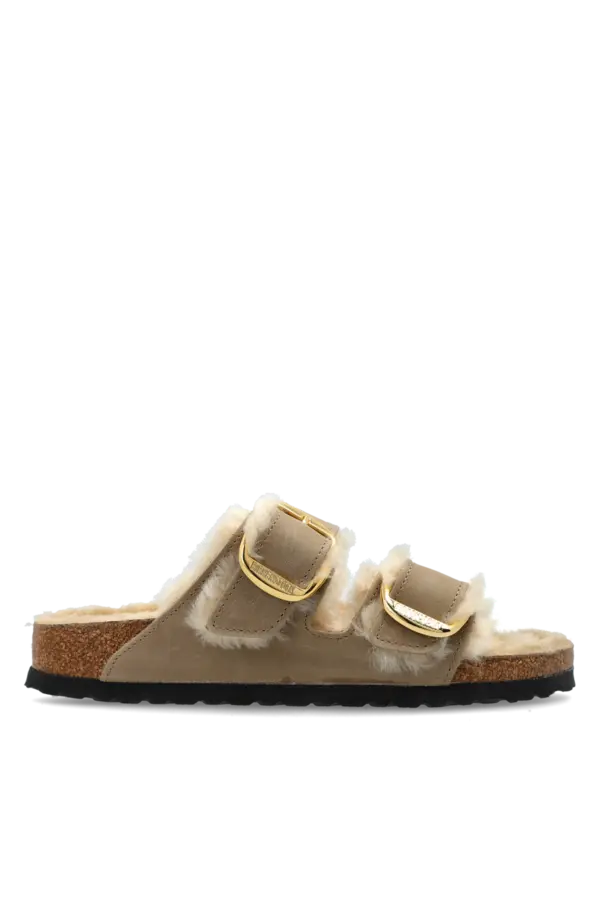 BIRKENSTOCK Arizona Big Buckle Shearling’ Slides - Beige