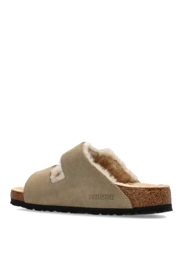 BIRKENSTOCK Arizona Shearling' Slides - Beige