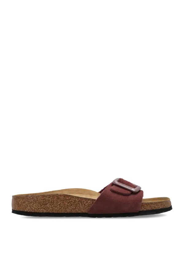 BIRKENSTOCK Madrid Cushion Buckle Suede’ Slides - Pink
