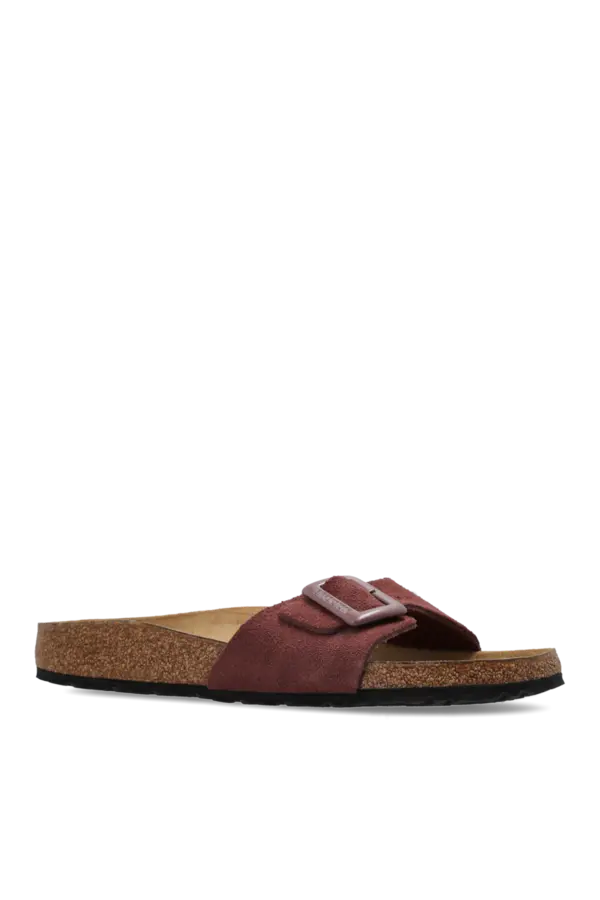 BIRKENSTOCK Madrid Cushion Buckle Suede’ Slides