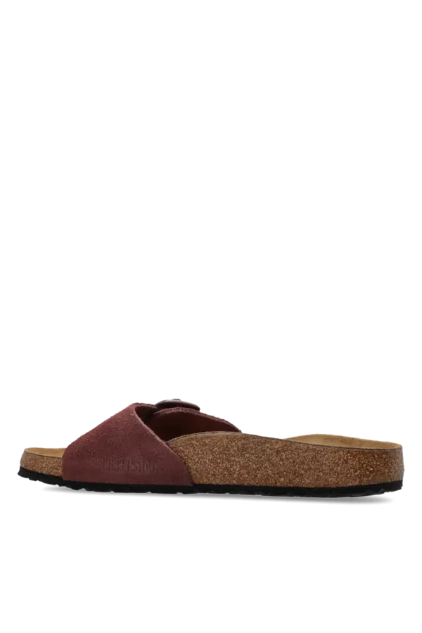 BIRKENSTOCK Madrid Cushion Buckle Suede’ Slides