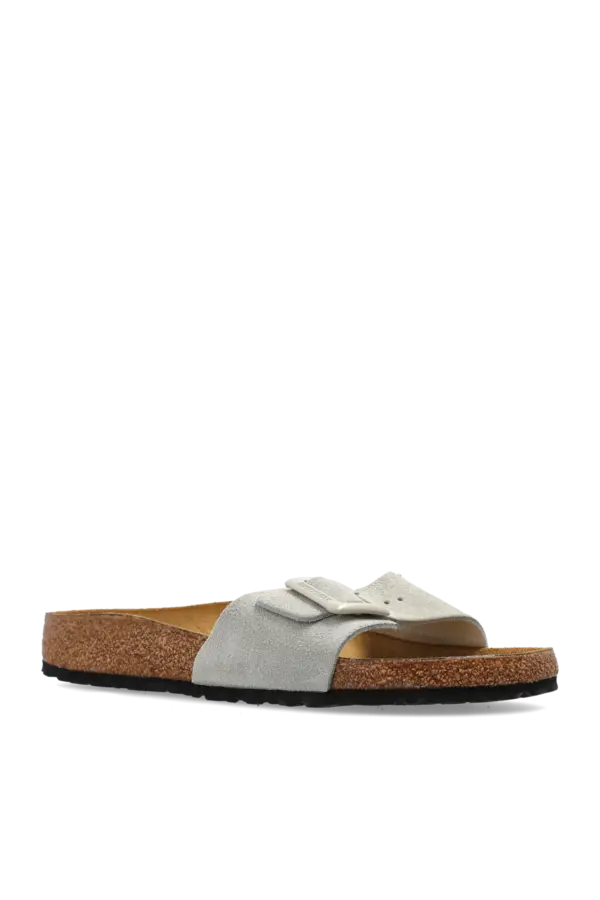 BIRKENSTOCK Madrid Cushion Buckle Suede’ Slides