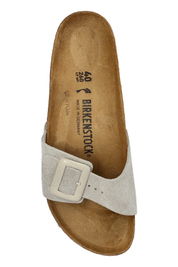 BIRKENSTOCK Madrid Cushion Buckle Suede’ Slides