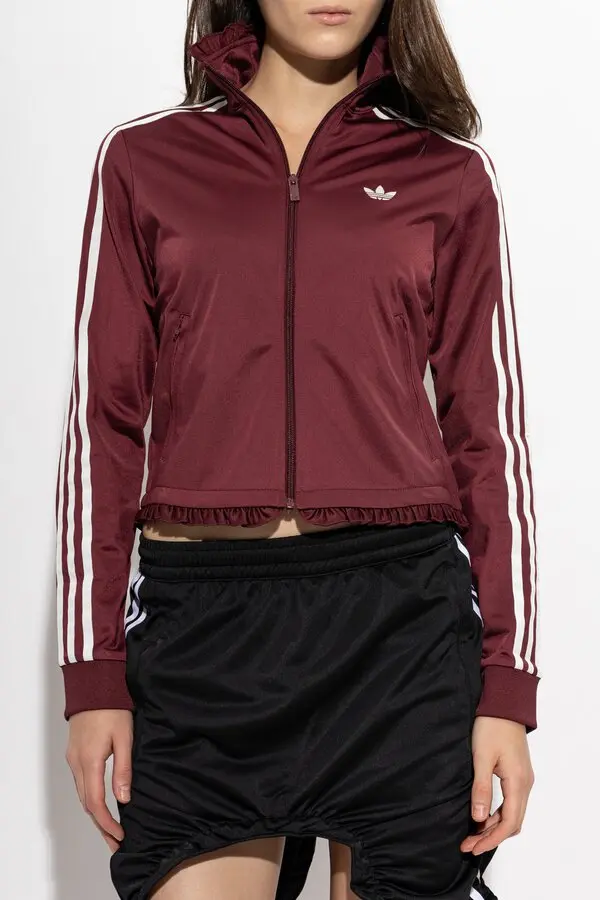 ADIDAS ORIGINALS Cropped Sweatshirt With Logo And Sporty Stripes