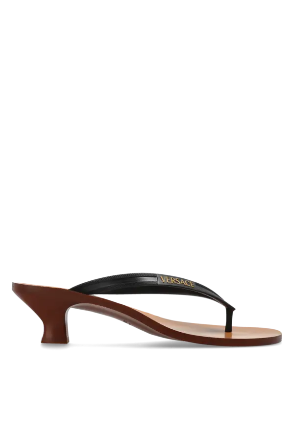 Versace Heeled Mules "sophie - Black