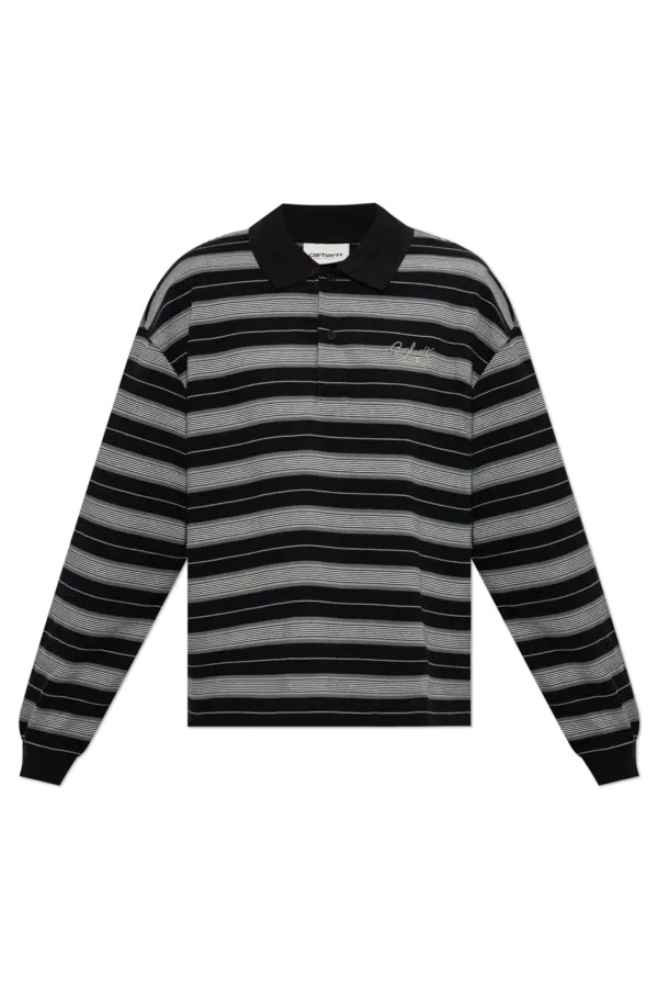 Carhartt Work In Progress Bronson" Long Sleeve Polo - Grey
