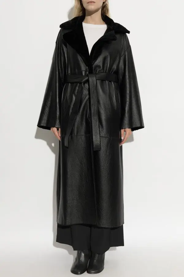 ARMA Rien" Reversible Leather And Fur Coat