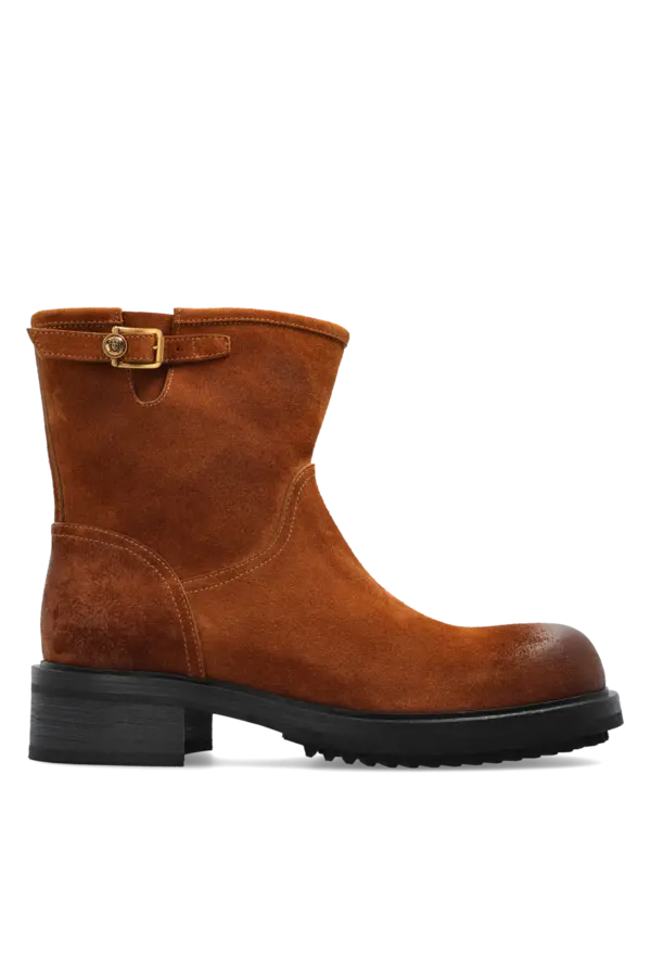 Versace Suede Ankle Boots