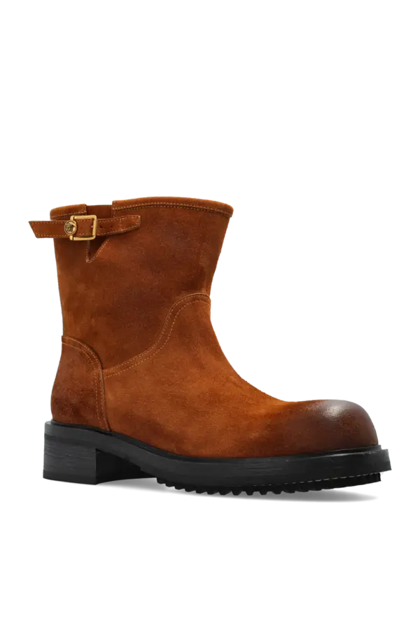 Versace Suede Ankle Boots