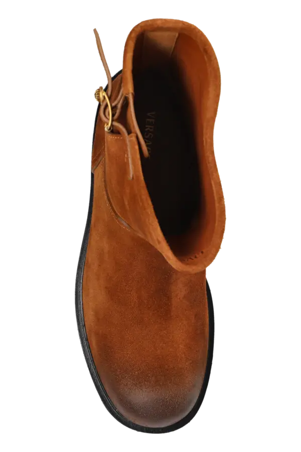 Versace Suede Ankle Boots