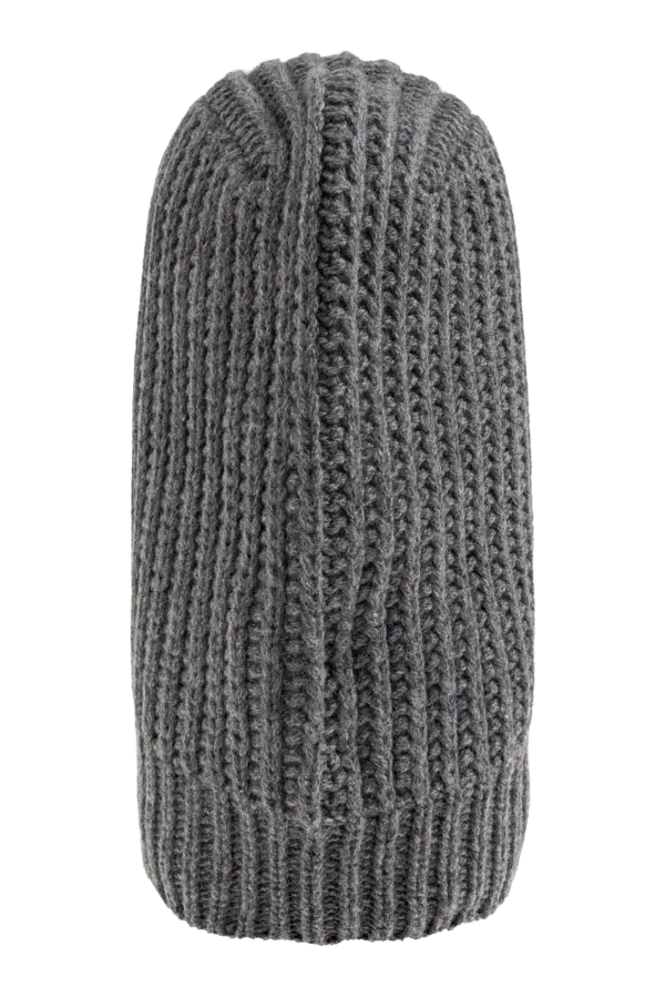 A.p.c. Ribbed Wool And Cashmere Hood - Grey