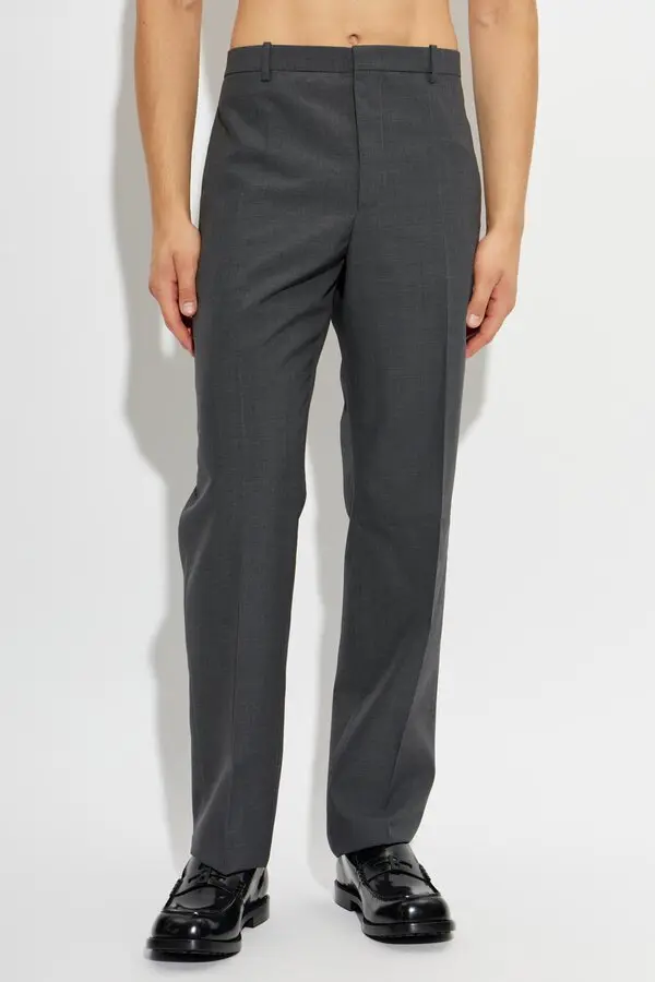 JIL SANDER Wool Pleated Trousers
