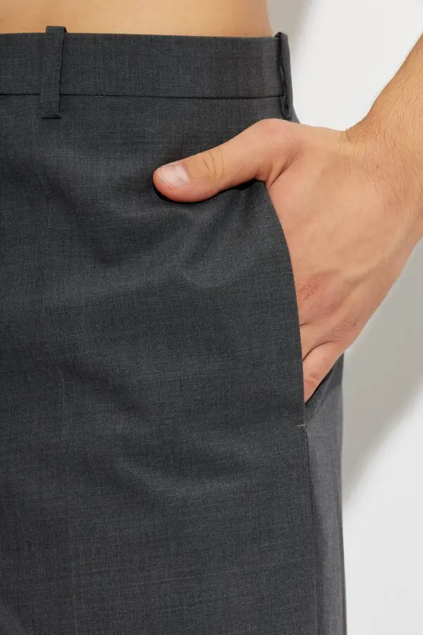JIL SANDER Wool Pleated Trousers