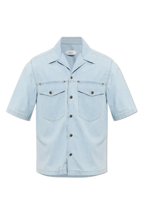Versace Denim Short-sleeve Shirt