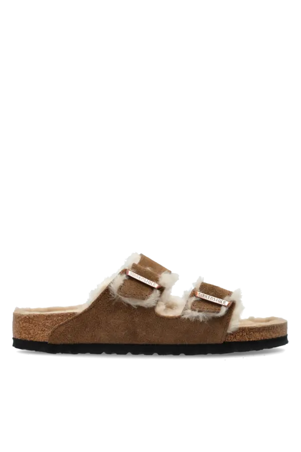 BIRKENSTOCK Arizona Shearling’ Slides - Brown