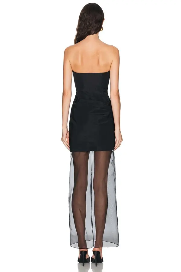 Carolina Herrera Strapless Draped Gown