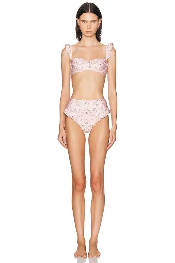 Agua Bendita Jengibre Bikini Bottom In Pink