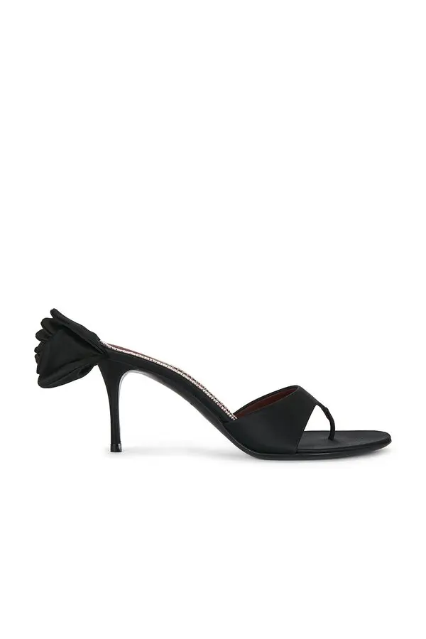 Magda Butrym Satin Flower Sandal Heel