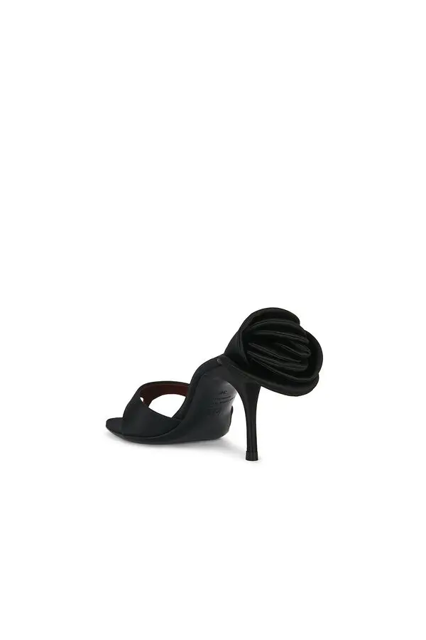 Magda Butrym Satin Flower Sandal Heel