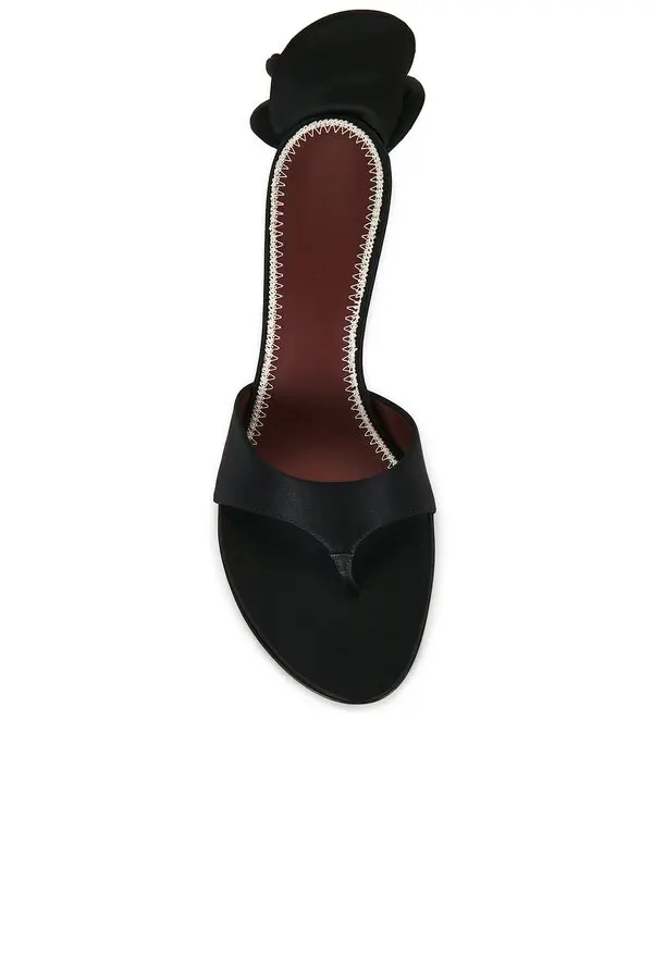 Magda Butrym Satin Flower Sandal Heel