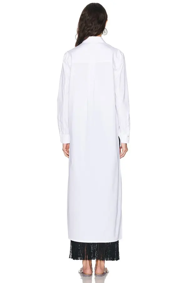 Alaïa Asymmetric Cotton Shirt - Blanc