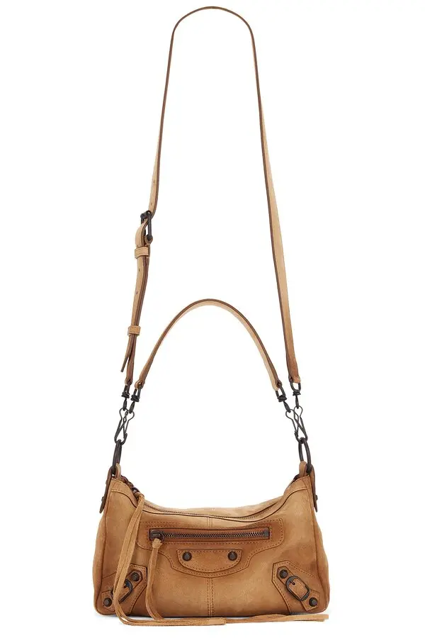 Balenciaga Le City Mini Moto Bag - Camel