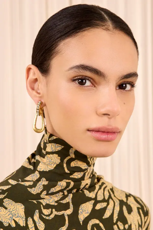 Ulla Johnson Chunky Teardrop Earring W/pave