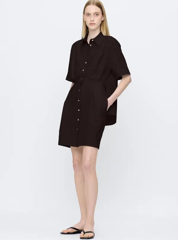 CALLAS MILANO Montana Shirt Dress - Bark