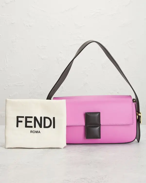 FWRD RENEW Fendi X Stefano Pilati Twist Baguette Shoulder Bag - Pink