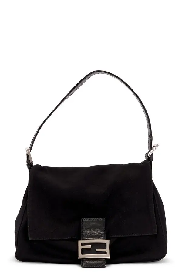 Fendi Mama Baguette Shoulder Bag - Black