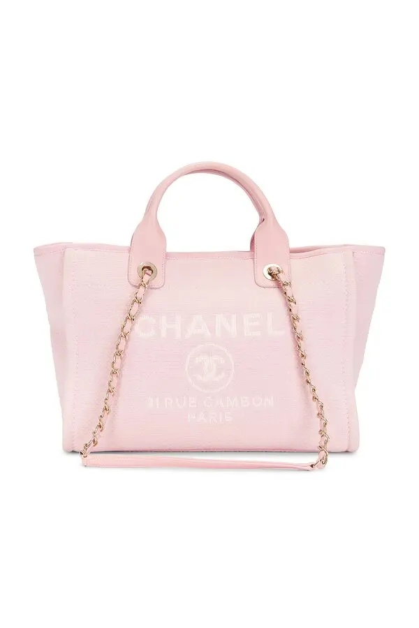 Chanel Small Deauville Tote Bag - Pink