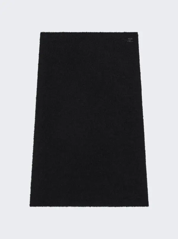 COURREGES Midi Skirt Bouclette - Black