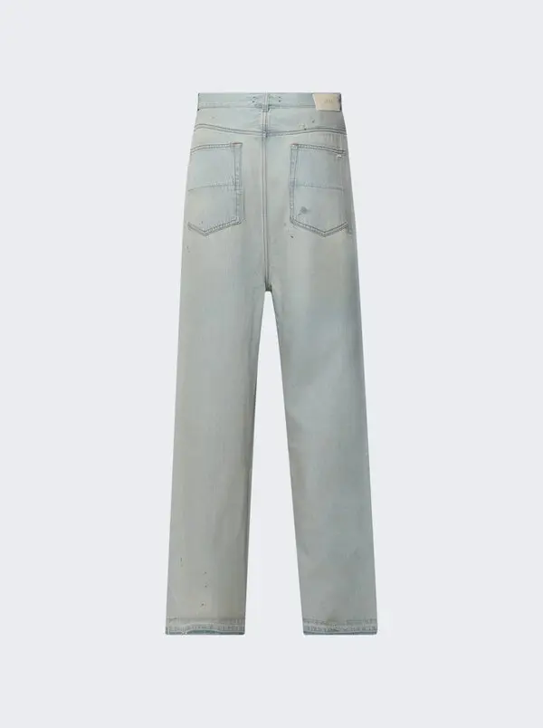 Amiri Faded Carpenter Jeans In Antique Indigo