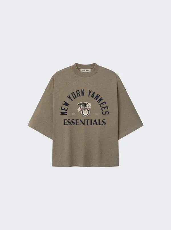 Fear Of God Yankees Ai Merch Tee Homestead Heather - Grey