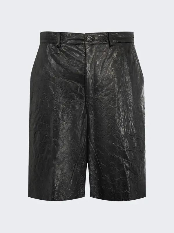Rick Owens Work Shorts Grease - Black