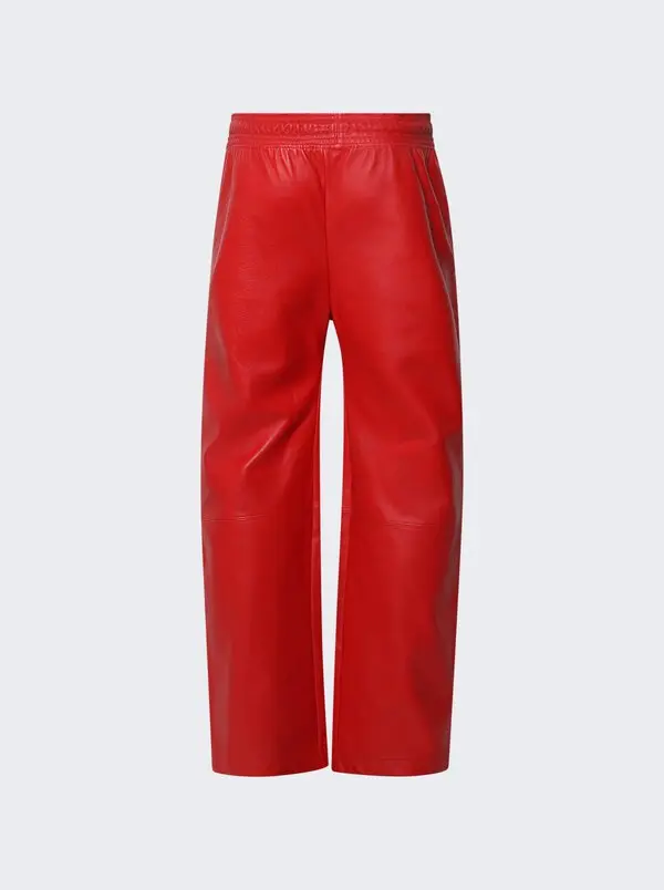 LA MASKARADE Animal Print Leather Pants