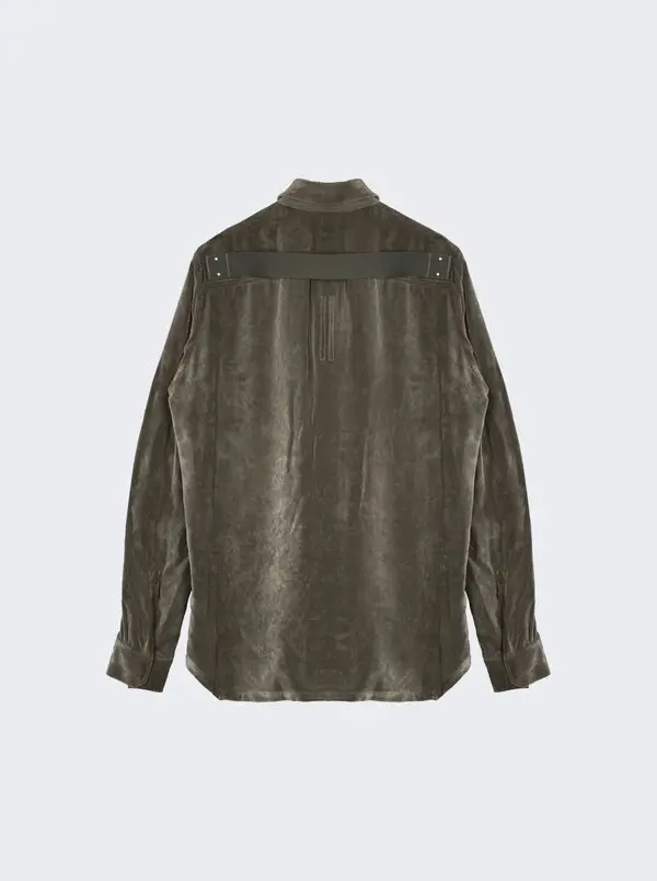 Rick Owens Paneled Outershirt - Brown