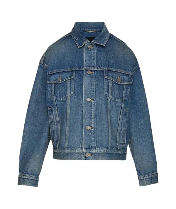 Saint Laurent 70s Trucker Jacket - Blue