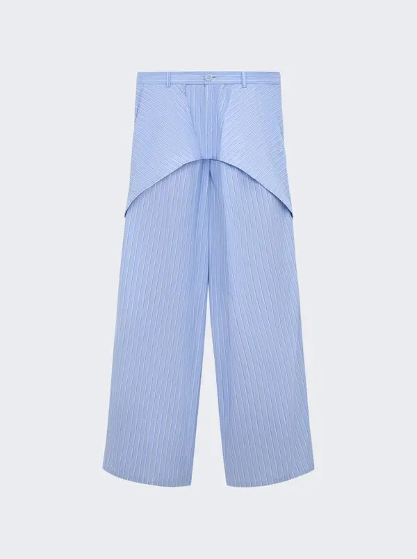 Loewe Paula's Ibiza Cotton Trousers Blue - Light  Blue
