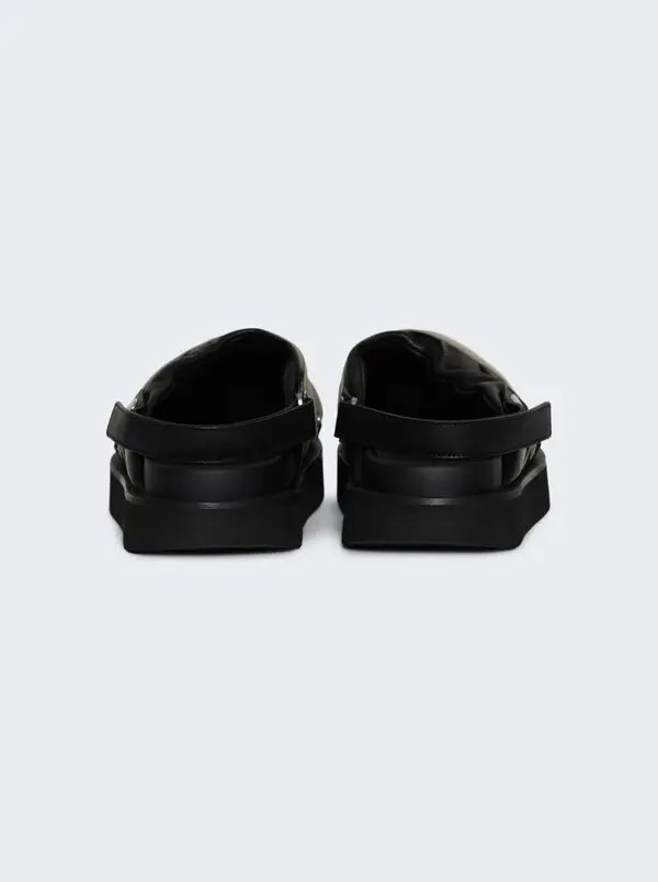 Rick Owens Tower Padded Megelace Platform Mule - Black
