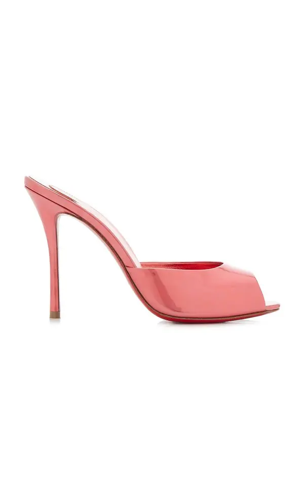 CHRISTIAN LOUBOUTIN Me Dolly 100mm Leather Sandals - Pink